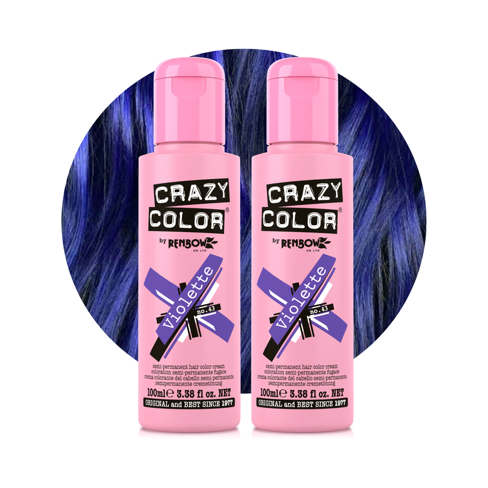 Violette | Semi-Permanent Purple With Blue Undertone Hair Dye | Crazy Color