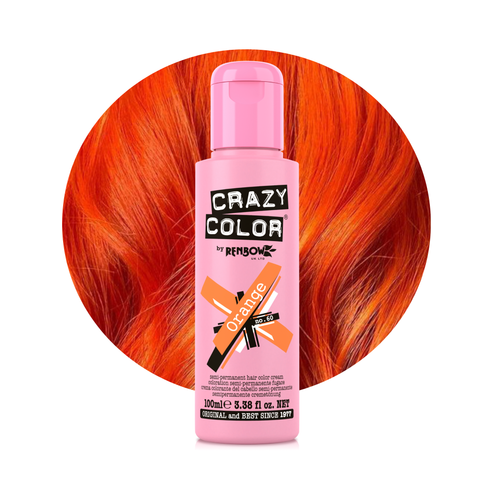 Orange | Semi-Permanent Bright Orange Hair Dye | Crazy Color
