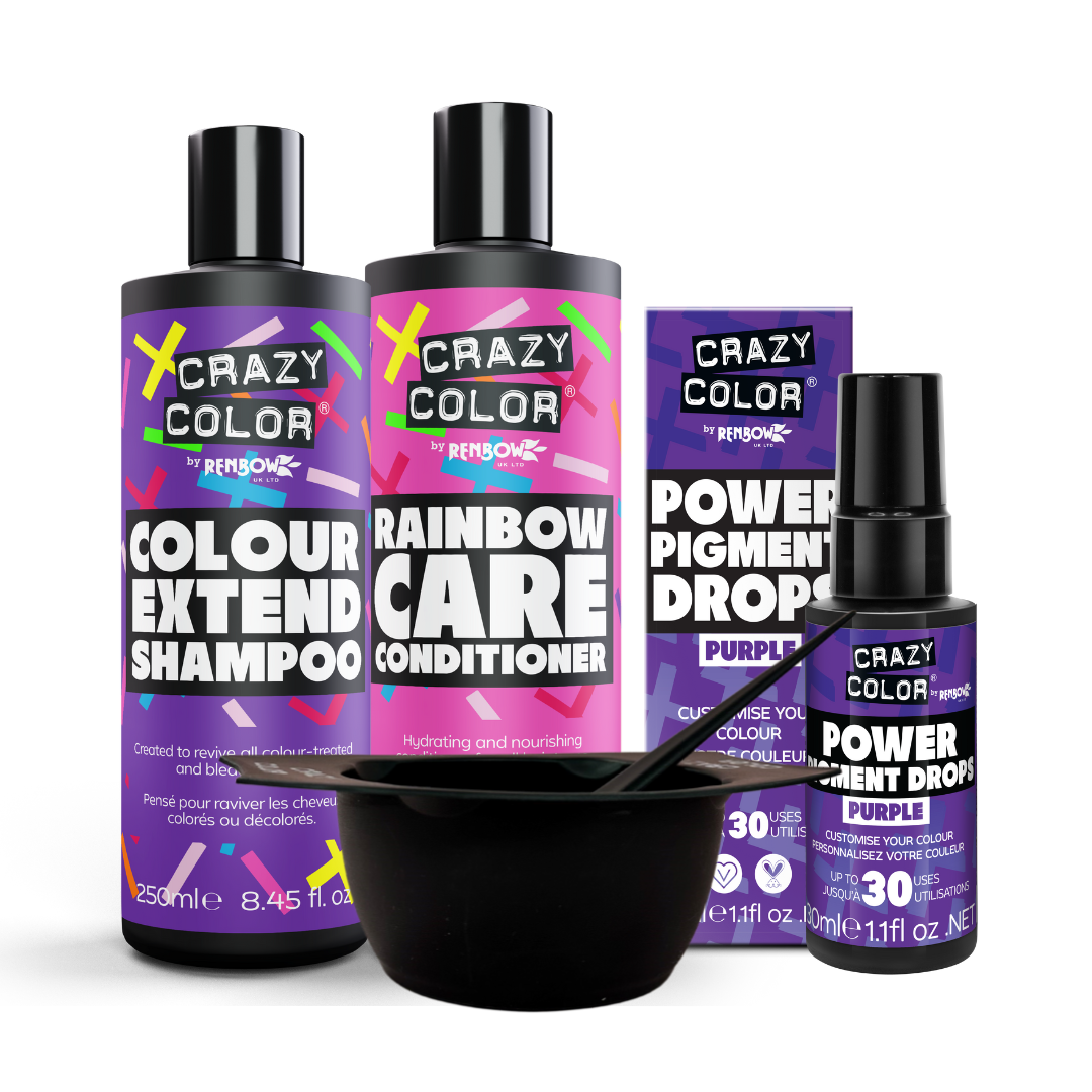 Power Pigment Set Purple | Power Up your Hair Colour! | Crazy Color