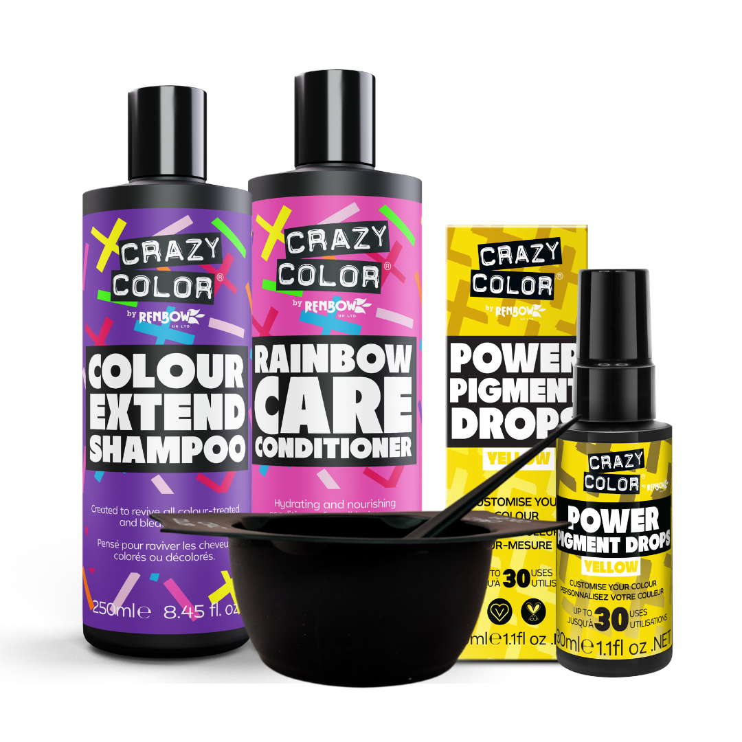 Power Pigment Set Yellow | Power Up your Hair Colour! | Crazy Color