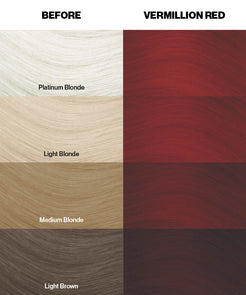 Vermillion Red | Semi-Permanent Scarlet Red Hair Dye | Crazy Color