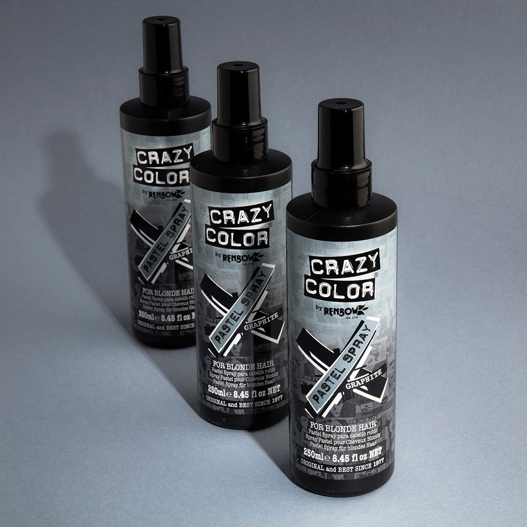 Pastel Spray Graphite | Temporary Graphite Grey Hair Dye | Crazy Color