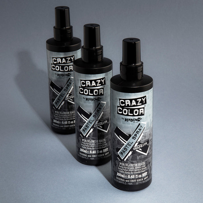 Pastel Spray Graphite | Temporary Graphite Grey Hair Dye | Crazy Color